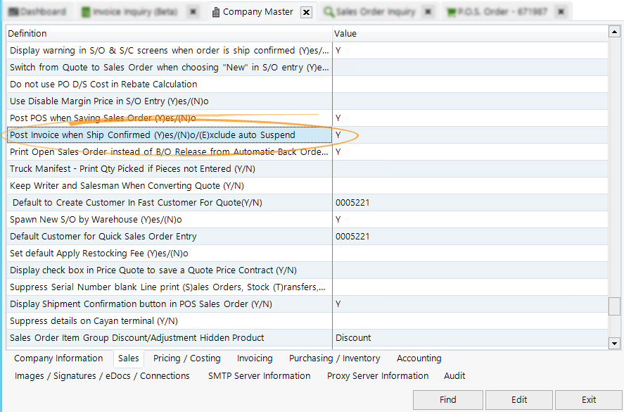 Post invoices automatically